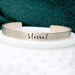 Blessed Bracelet - Hand Stamped Bracelet - Gold Inspirational Bracelet ...