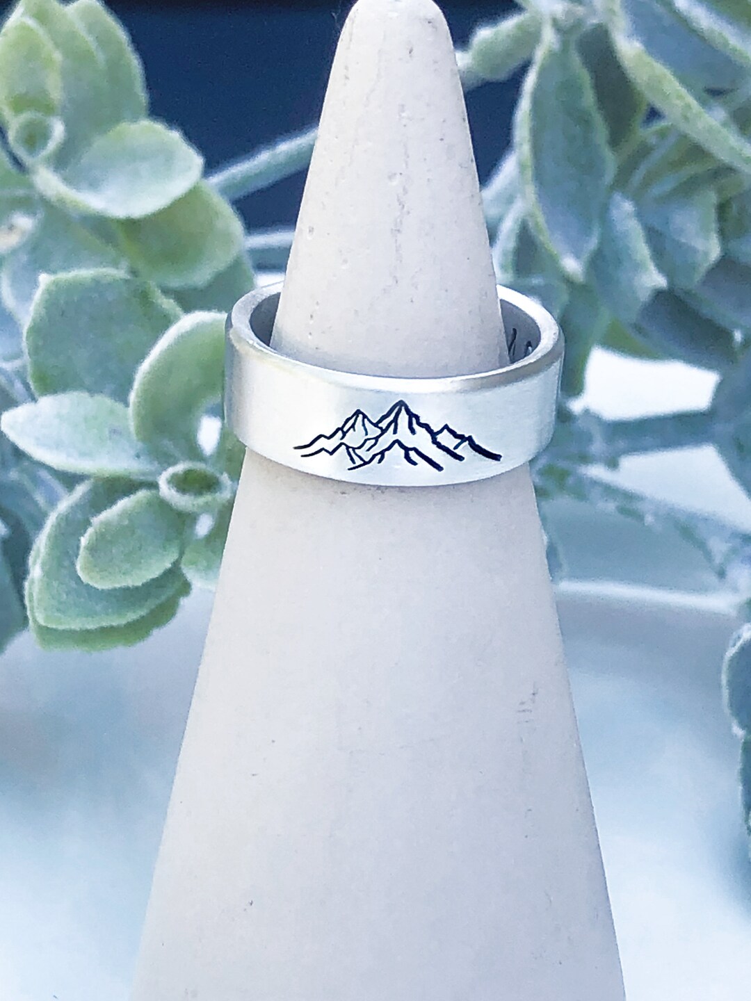 Silver Stacking Ring - Gift - Mountain Ring - Nature Ring - Minimalist ...