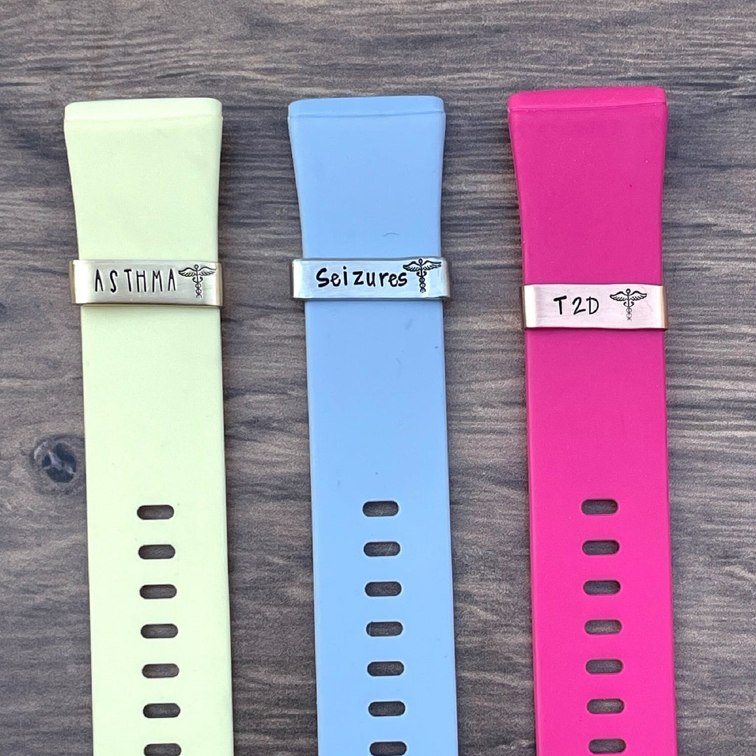 Chronic Illness Medical Alert Watch Band Charm - Wearable Watch Tag ...