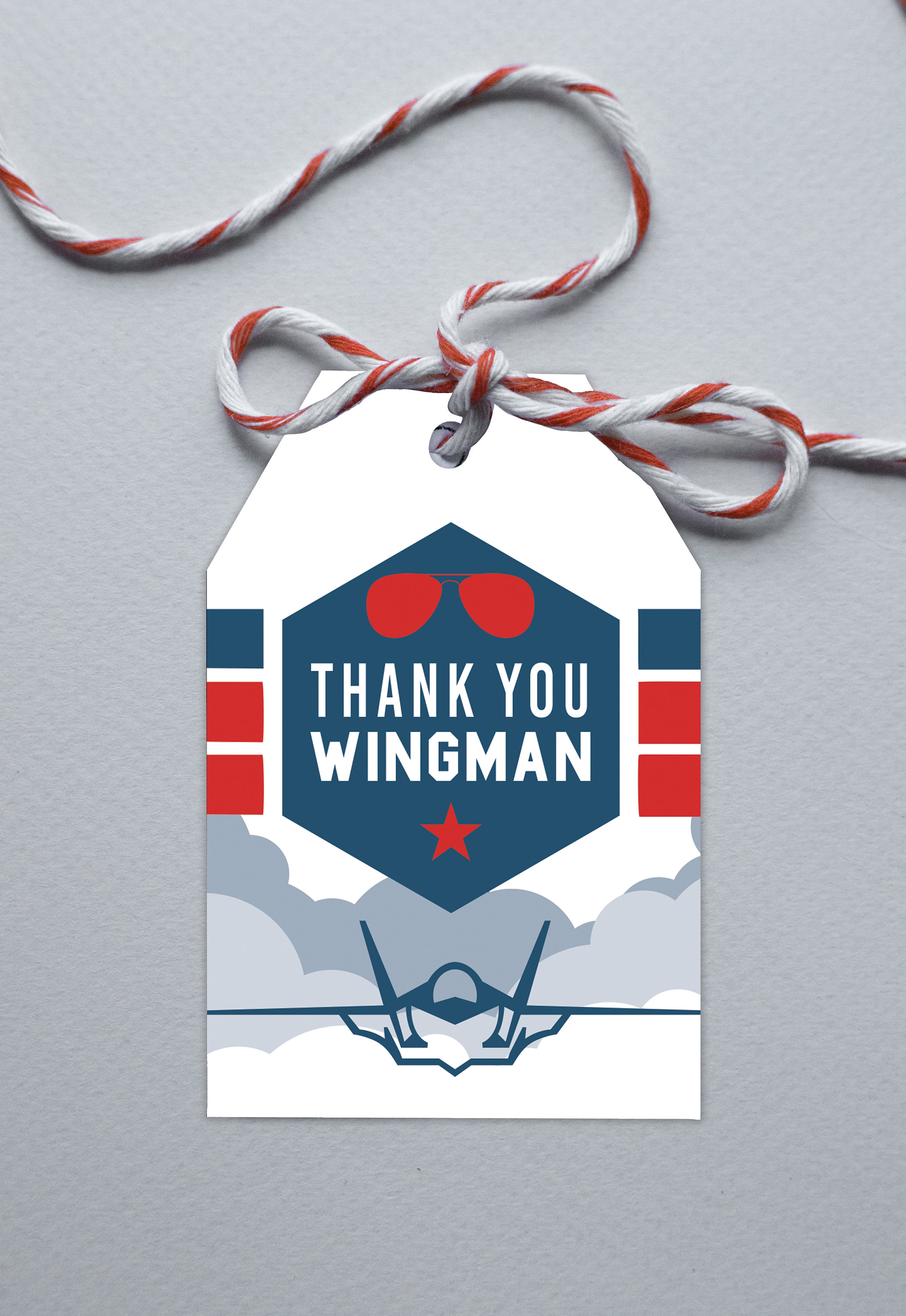 Fighter Jet Gift Tags, Goodie Bag Tags, DIY Instant Download Printables ...