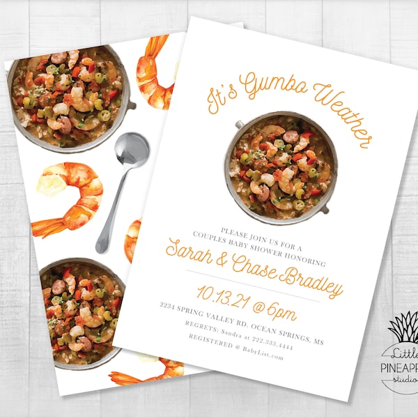 Gumbo Party Invitation - Etsy