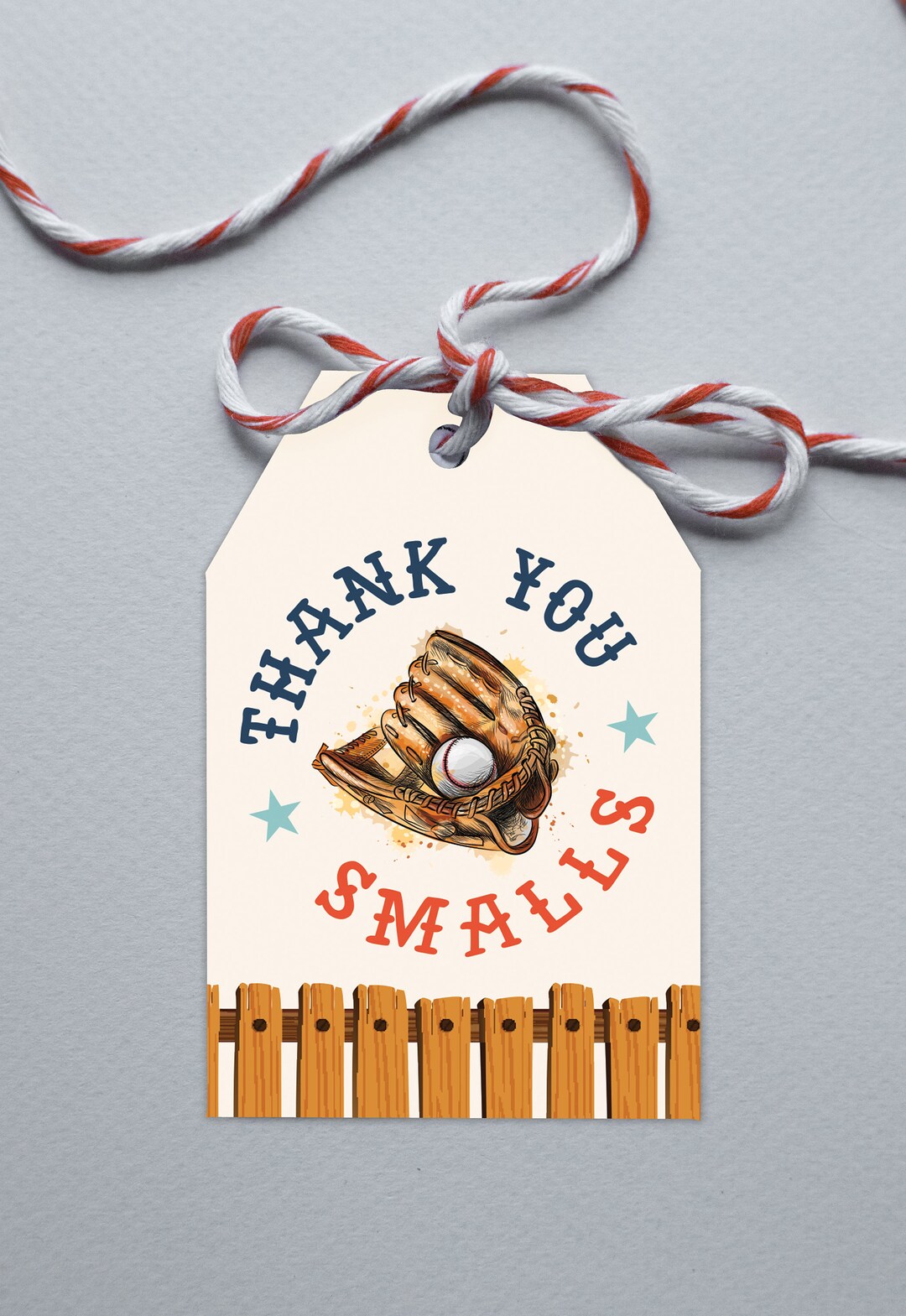 Vintage Baseball Gift Tags, Goodie Bag Tags, DIY Instant Download ...
