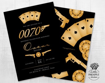 James Bond Invitations - Etsy Australia