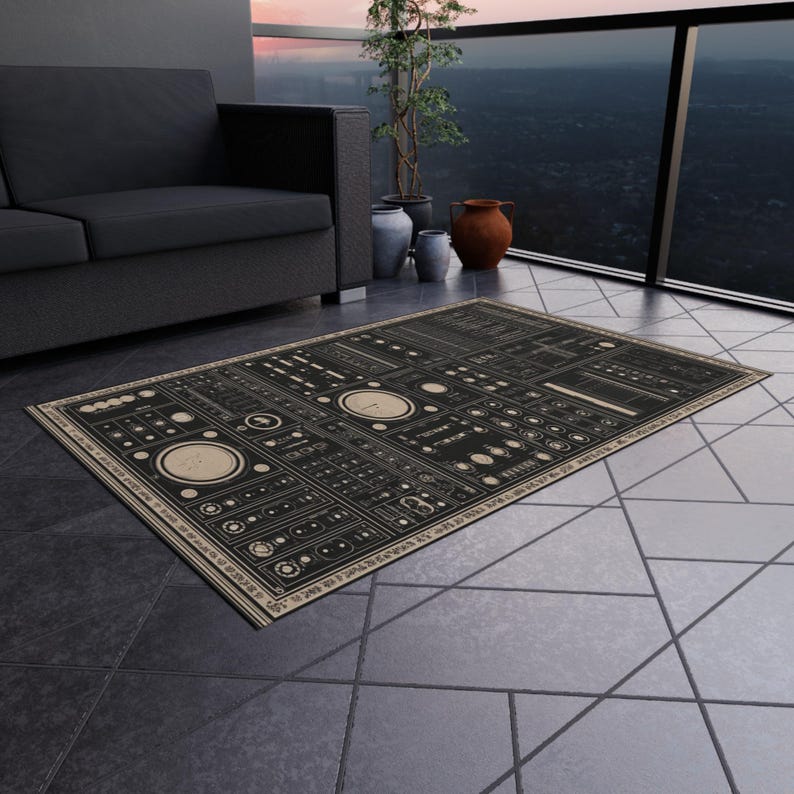 Recording Studio Gear Rug Outdoor Rug | Audio Engineer Carpet for ...
