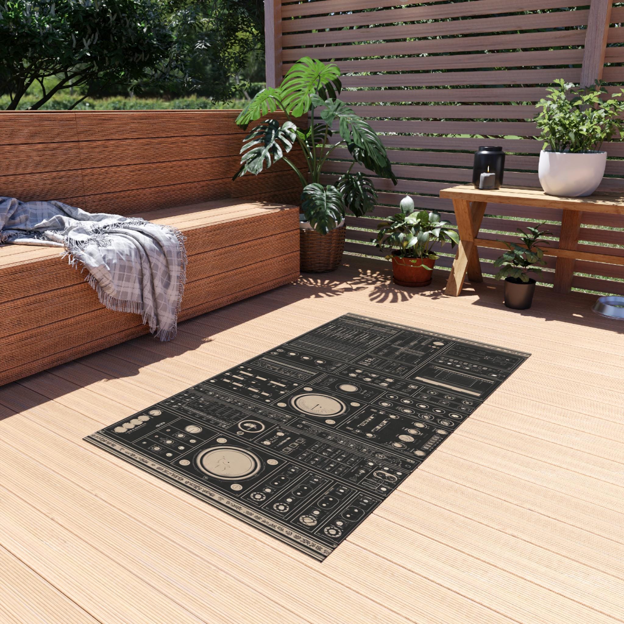 Recording Studio Gear Rug Outdoor Rug | Audio Engineer Carpet for ...