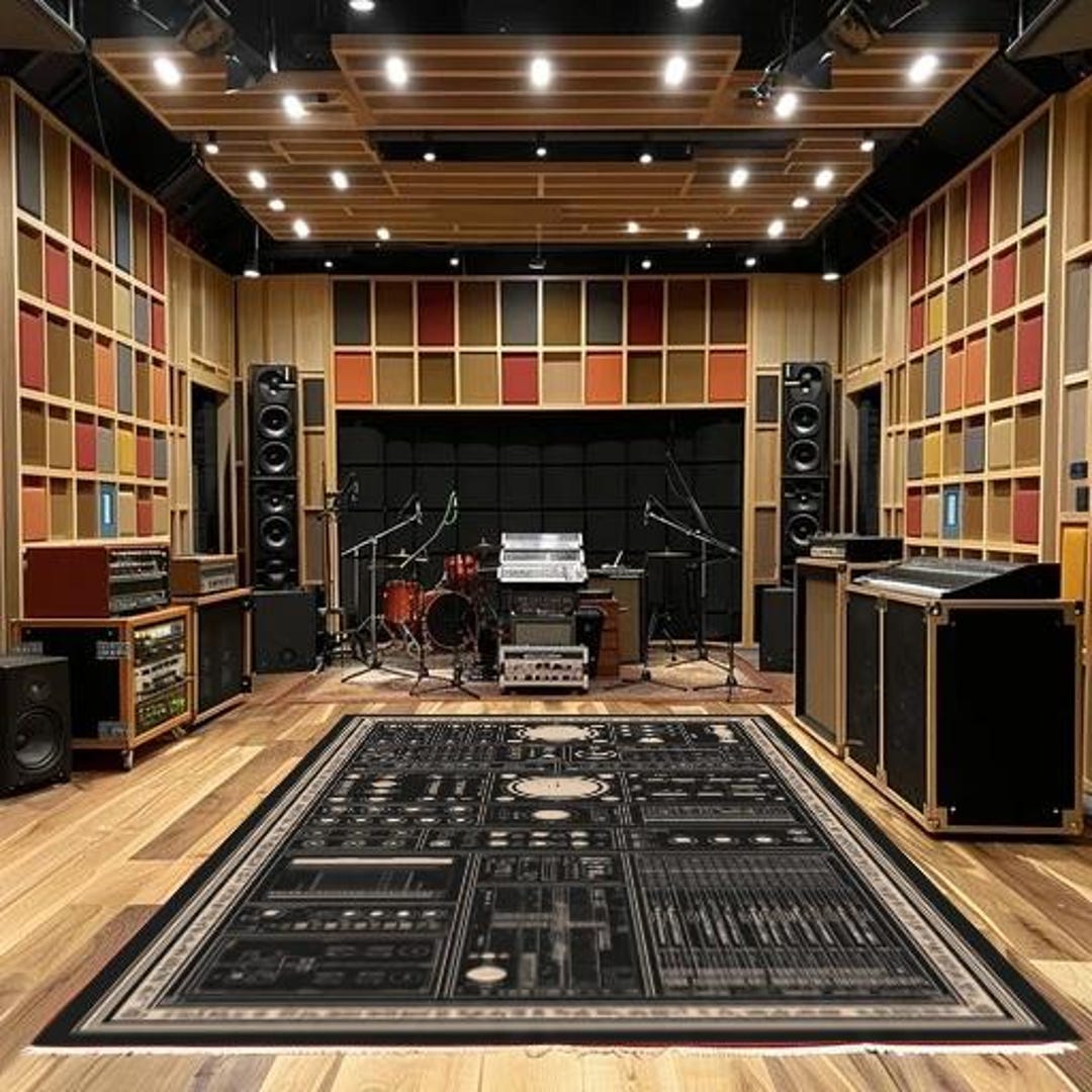 Recording Studio Gear Rug Outdoor Rug | Audio Engineer Carpet for ...