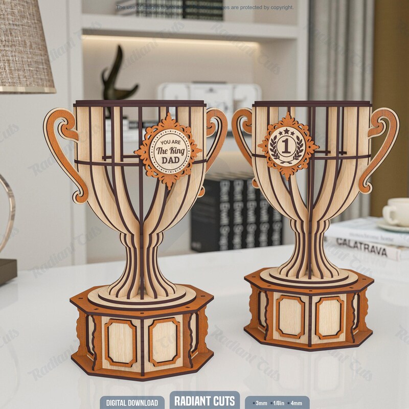 Trophy Dxf - Etsy UK