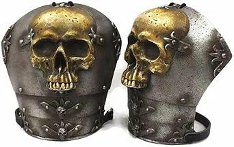 Medieval Steel Skull Greaves - Battle Ready Leg Armor - Etsy
