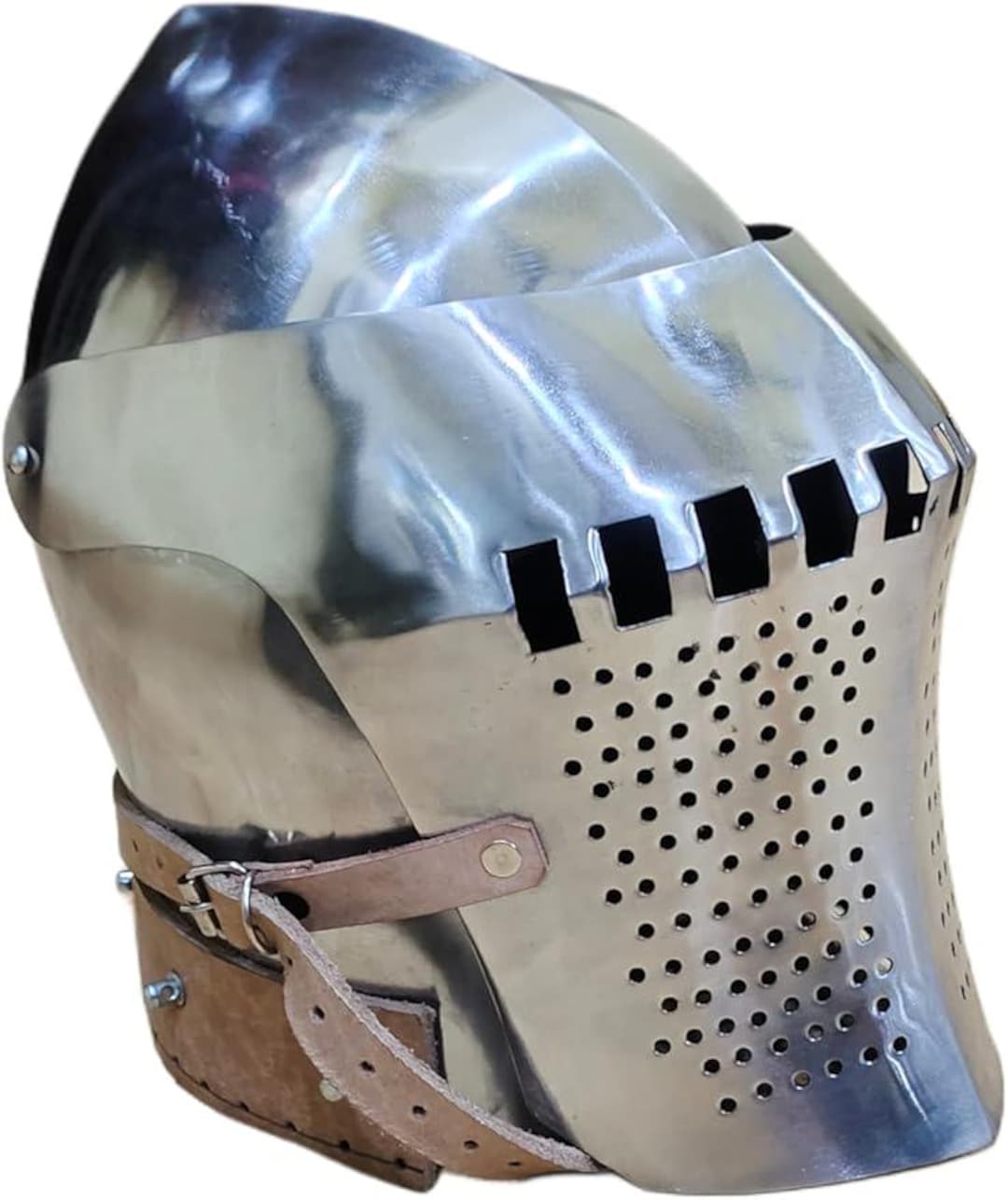 Medieval Steel Sugar Loaf Helmet, Combat Armor, LARP Reenactment - Etsy