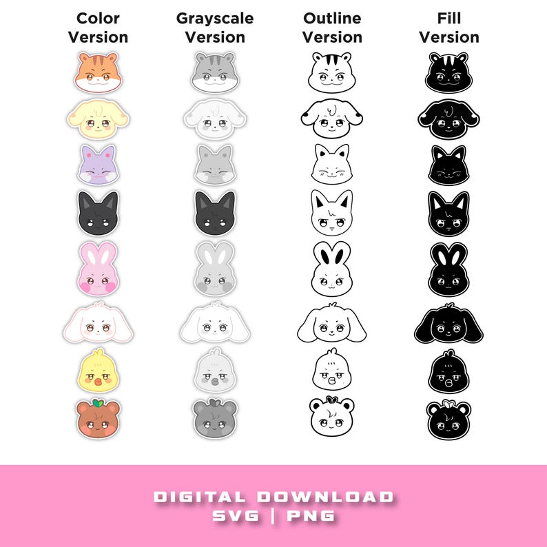 Aniteez Ateez SVG PNG Download | 96 Files Atiny Gift Bundle | K-pop ...