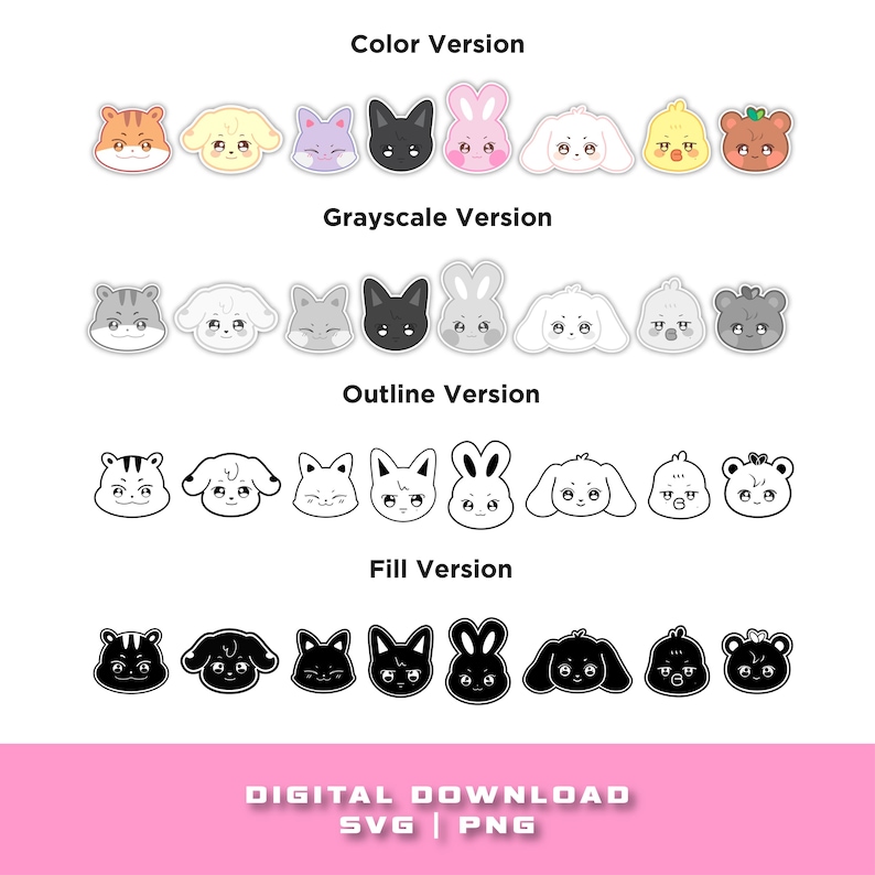 Aniteez Ateez SVG PNG Download | 96 Files Atiny Gift Bundle | K-pop ...