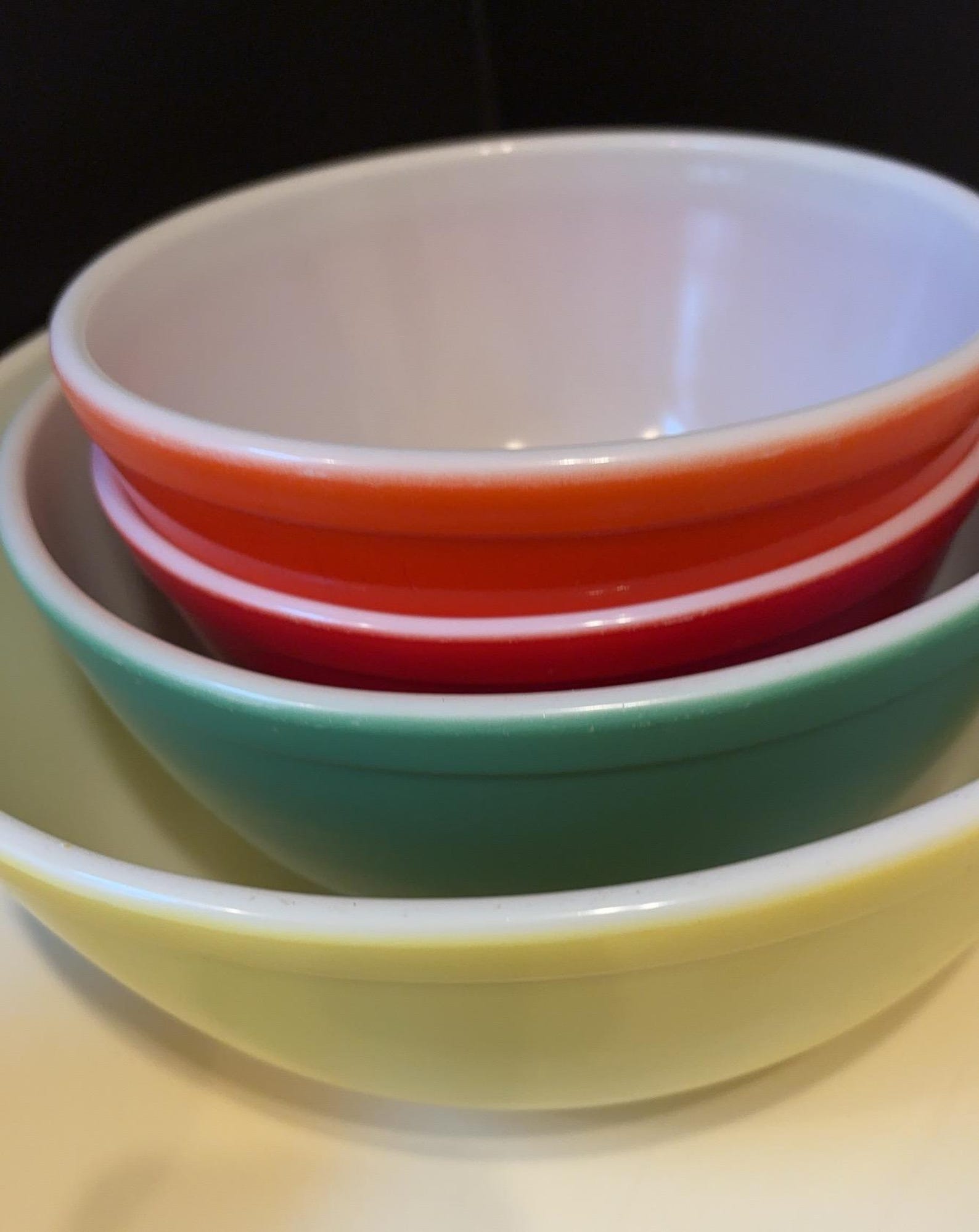 Primary Colored Pyrex Bowls - Etsy