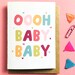 Oooh Baby Baby - New Baby Card - Etsy