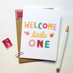 Welcome Little One - New Baby Card - Etsy