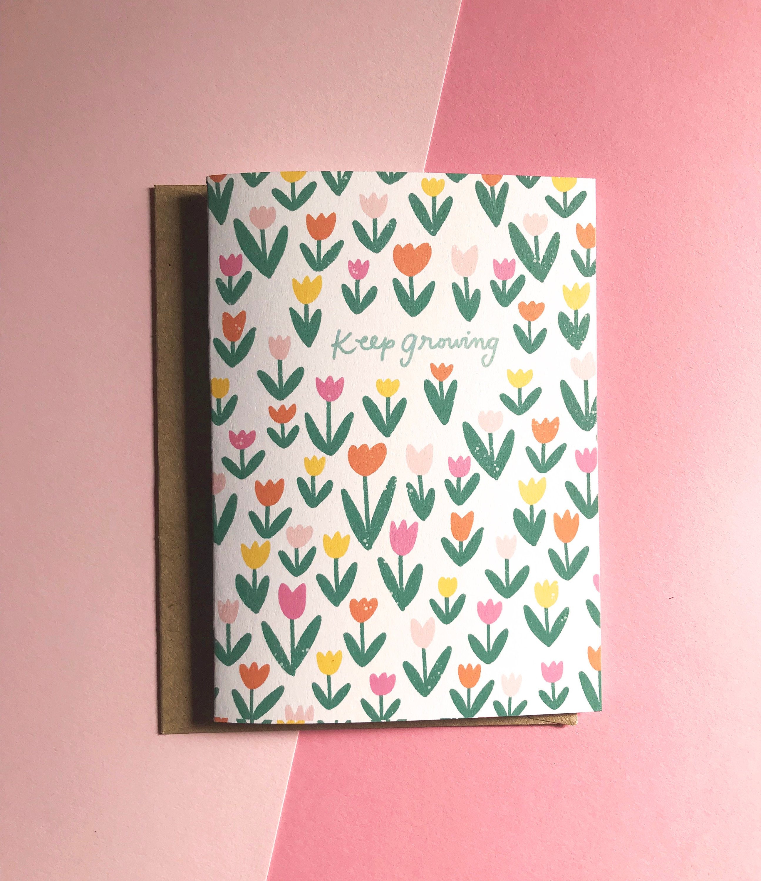 Keep Growing- Illustrated Greeting Card - Everyday - Etsy