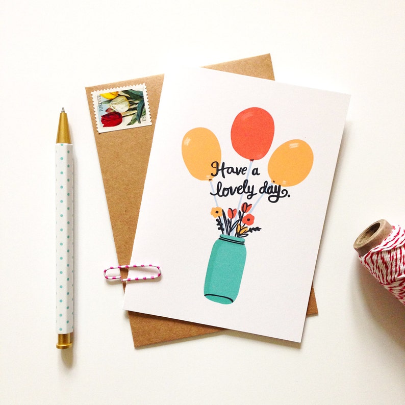 Have a Lovely Day Card Everyday | Etsy