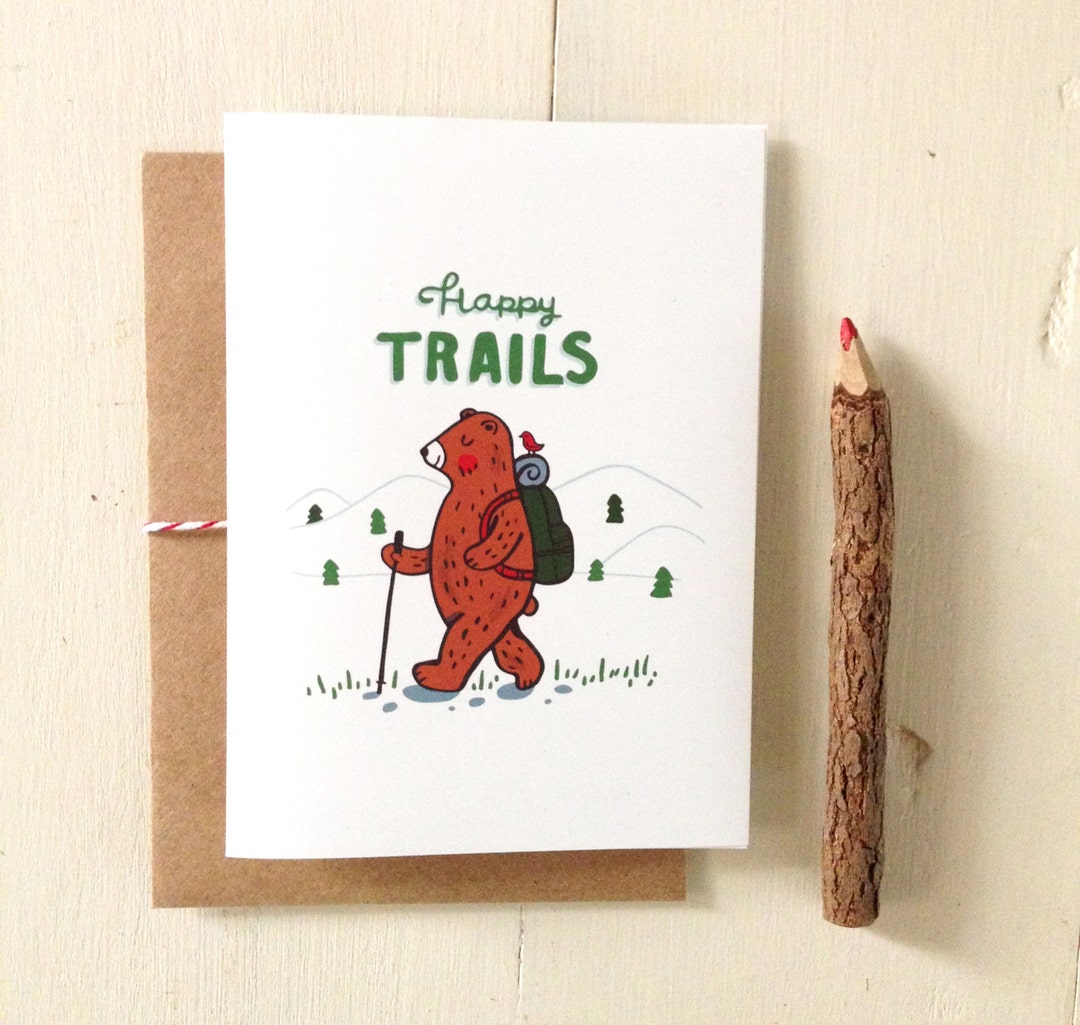 Happy Trails Card - Etsy