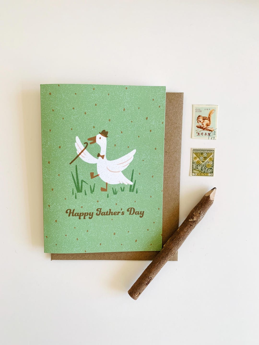 Dashing Duck Happy Father's Day Card - Etsy