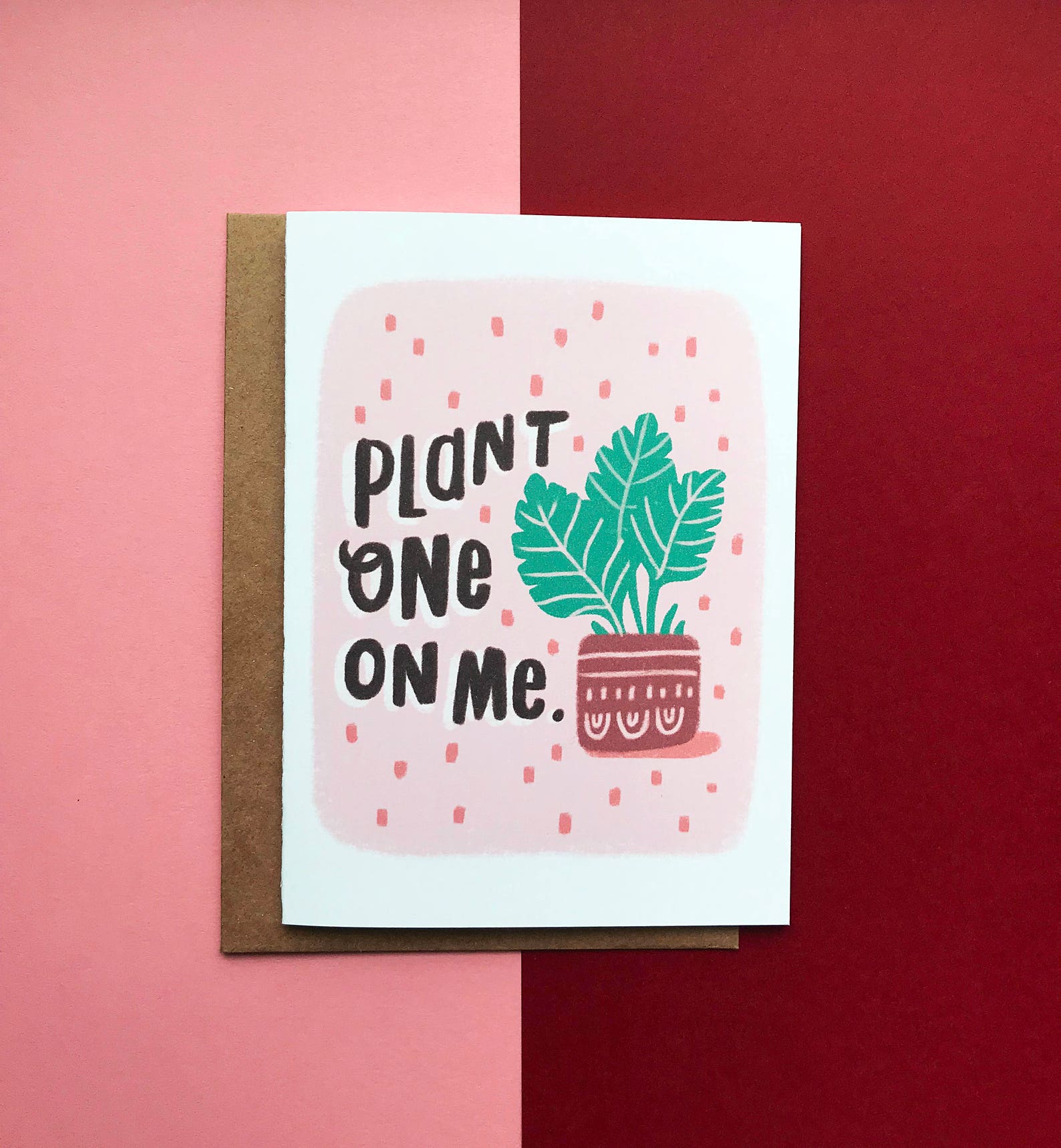 Plant One on Me Card - Etsy