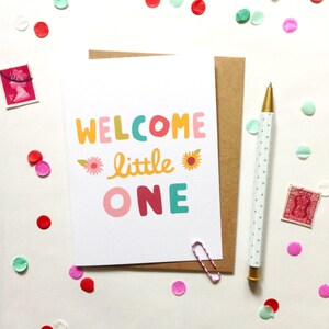 Welcome Little One - New Baby Card - Etsy