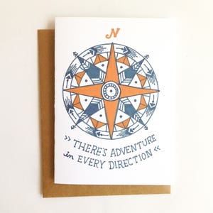 Adventure in Every Direction Compass Card - Etsy
