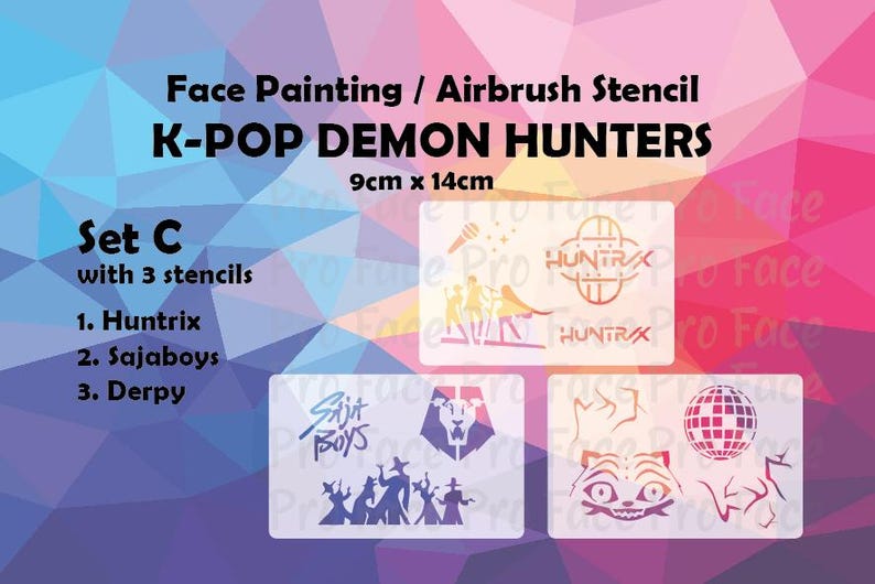 K-pop Demon Hunters Stencil - Etsy