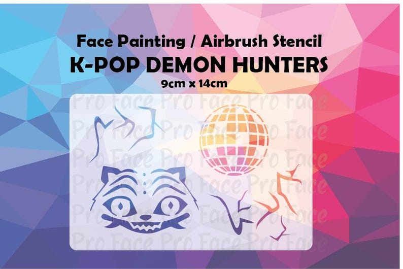 K-pop Demon Hunters Stencil - Derpy / Demon Pattern - Etsy