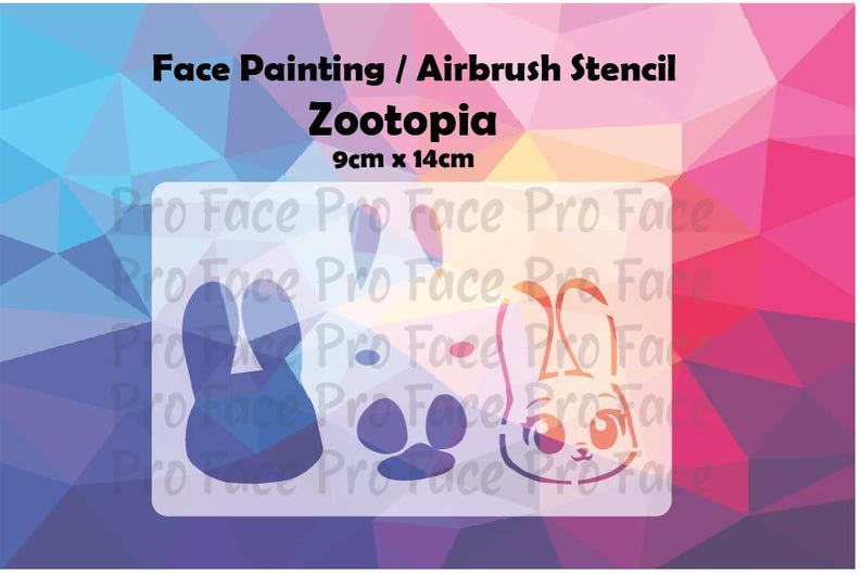 Zootopia Nick Stencil - Face Painting / Airbrush Stencil - Etsy