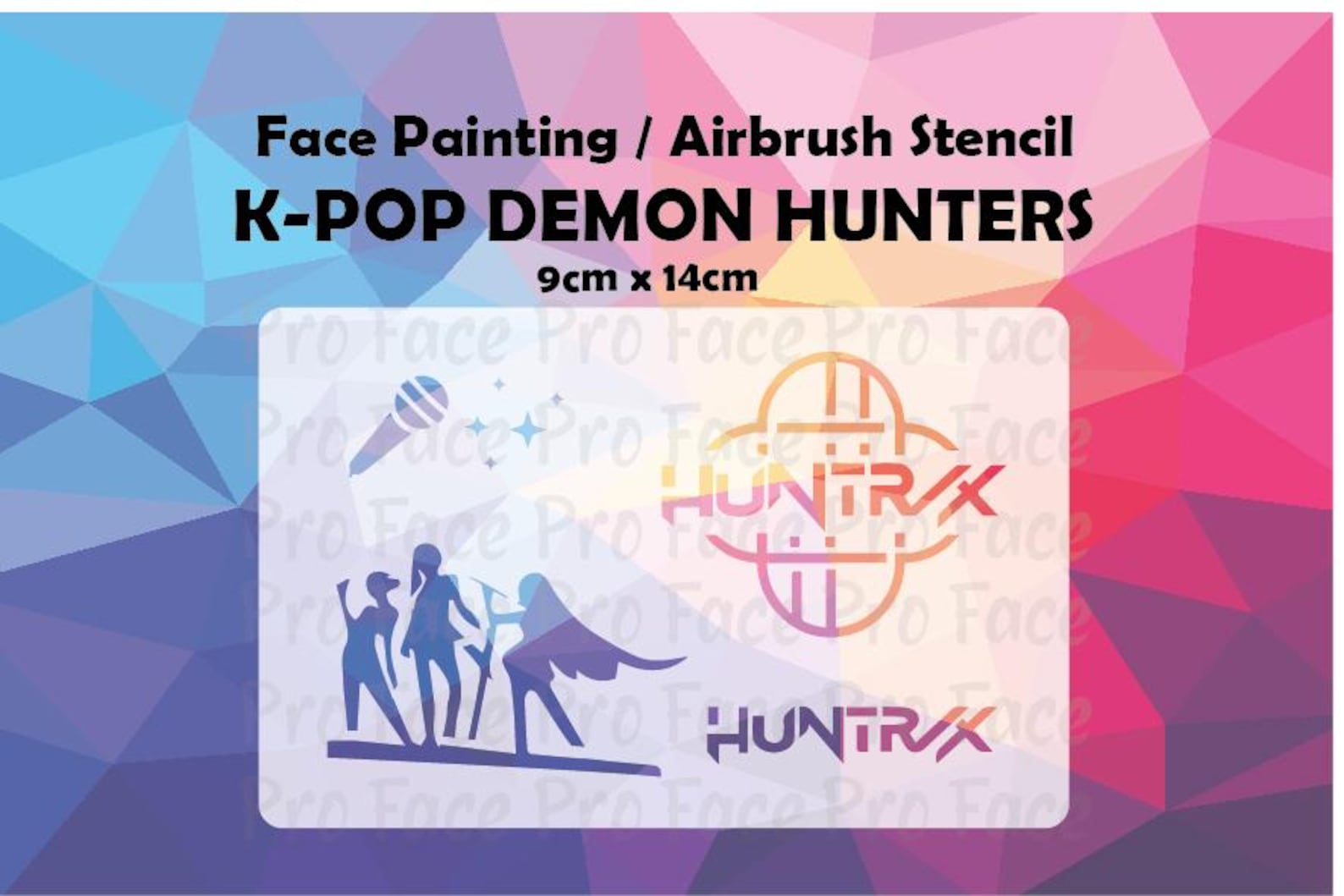 K-pop Demon Hunters Stencil - Huntrix - Etsy