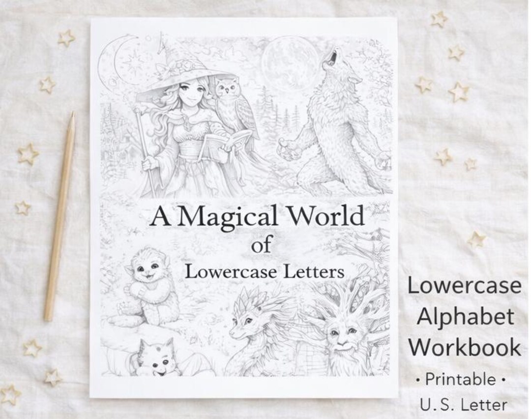 Magical Alphabet Tracing Worksheets | Lowercase Handwriting Practice ...