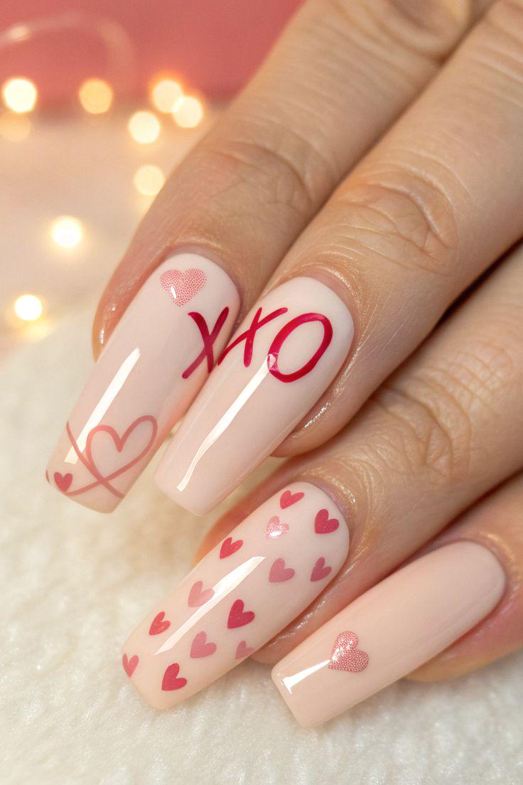 Complex Valentines Nails - Etsy
