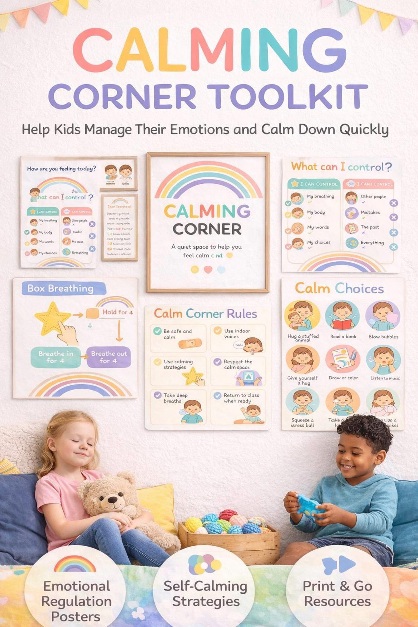Calming Corner Toolkit- SEL Printables - Etsy