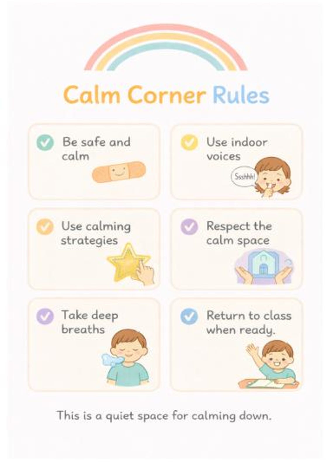 Calming Corner Toolkit- SEL Printables - Etsy