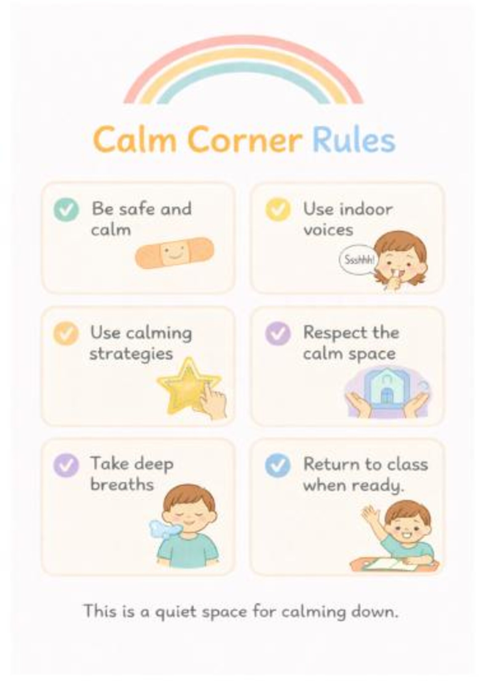 Calming Corner Toolkit- SEL Printables - Etsy