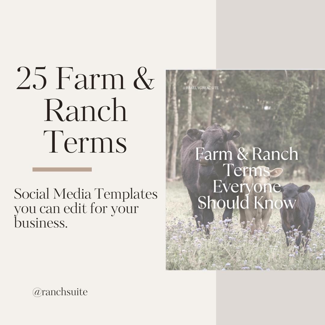 Farm & Ranch Social Media Templates | Editable Canva Bundle - Etsy