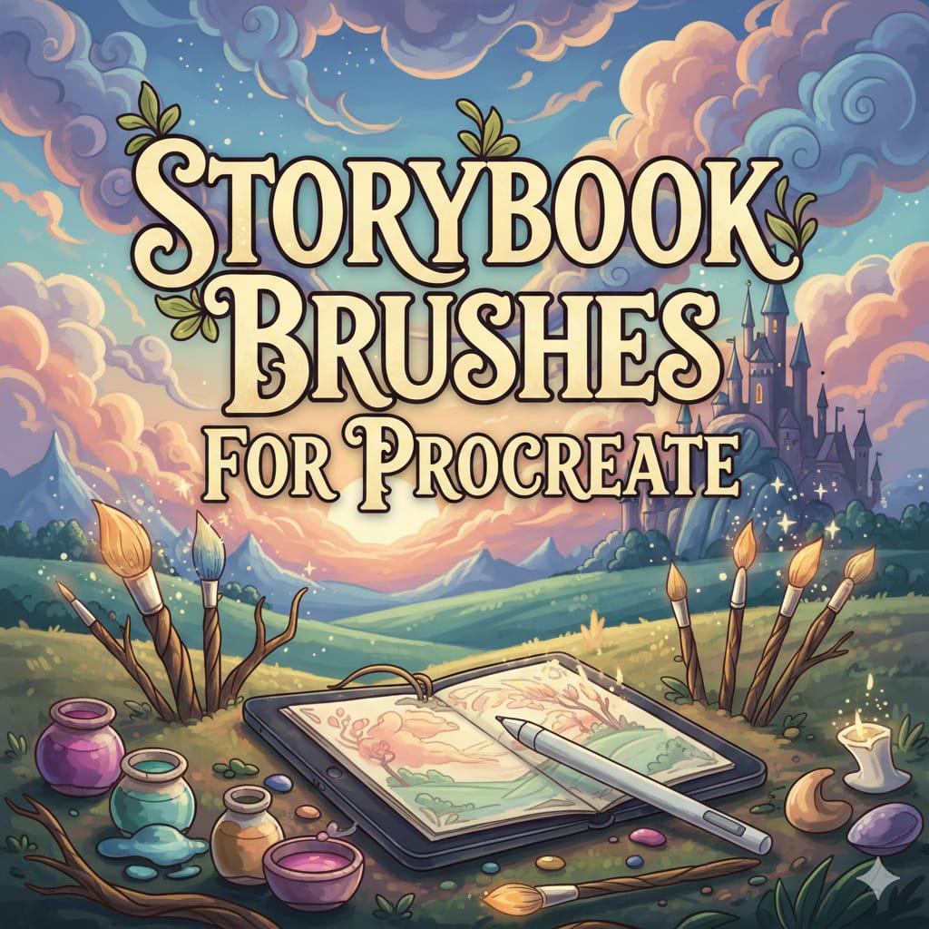 Fairytale Forest Procreate Brush Set | Charming Children's Book Brushes ...