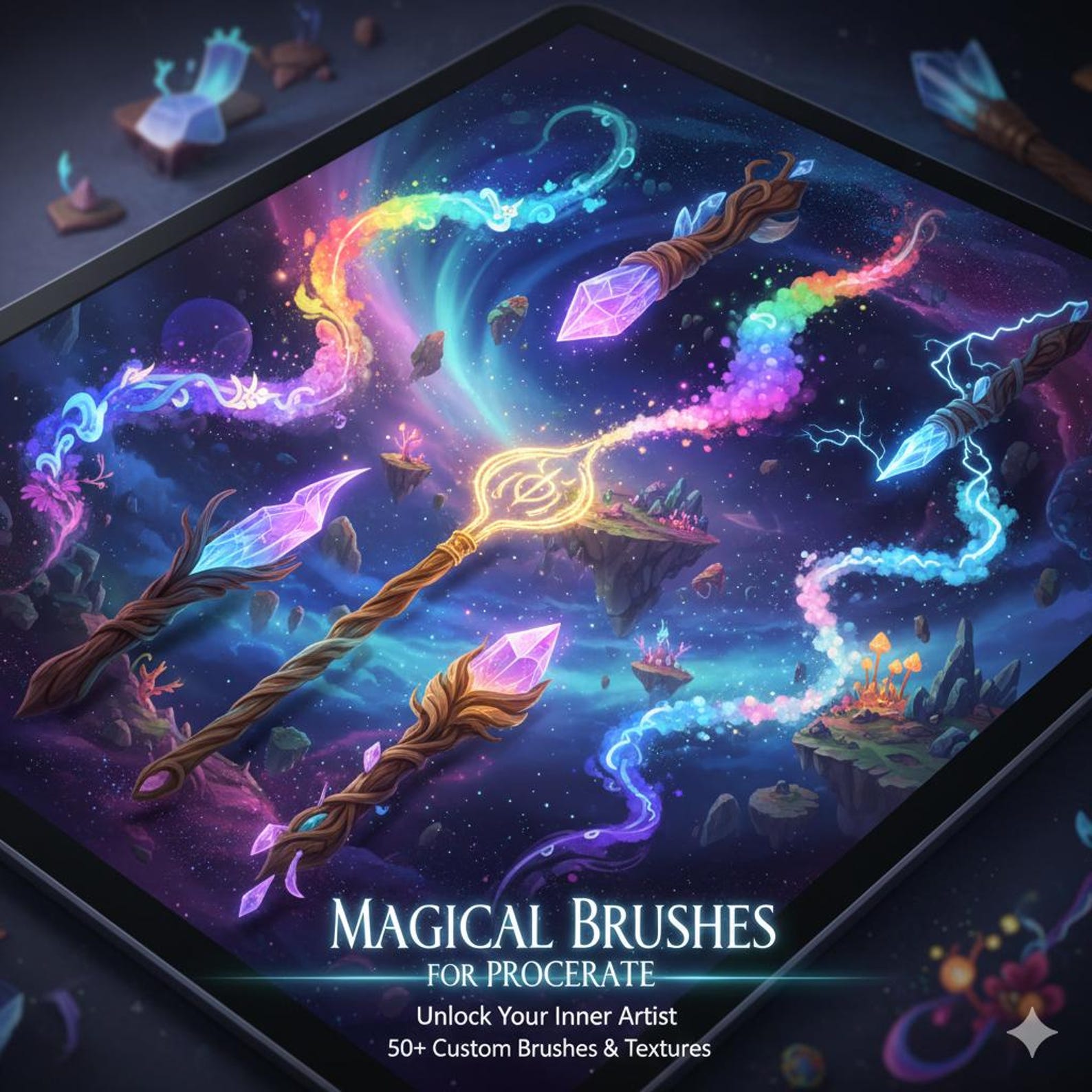 Magical Brushes for Procreate | Sparkle, Glow, Light & Fairy Dust Brush ...