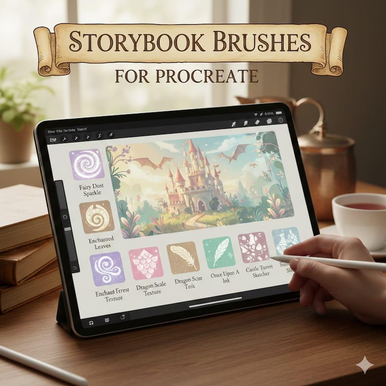 Fairytale Forest Procreate Brush Set | Charming Children's Book Brushes ...