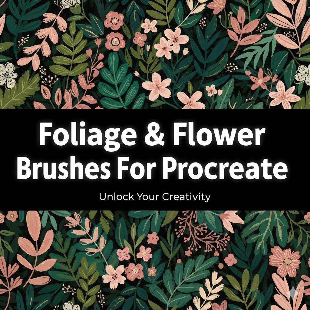 Foliage & Flower Brushes for Procreate | Realistic Leaf, Floral and ...