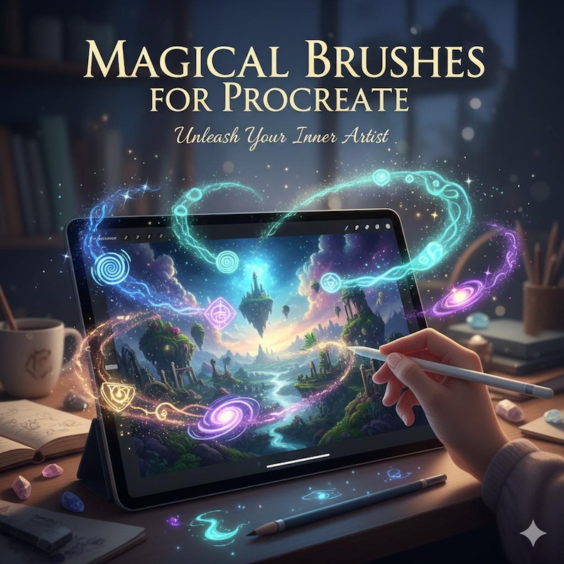 Magical Brushes for Procreate | Sparkle, Glow, Light & Fairy Dust Brush ...