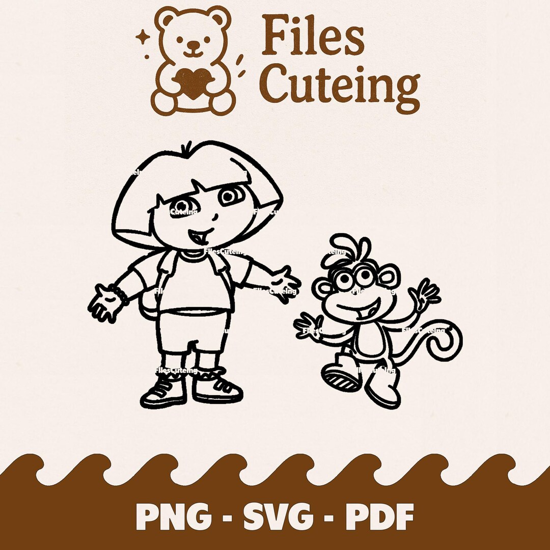 Dora, arquivo digital, formatos: SVG, PNG, PDF. Qualidade ideal ...