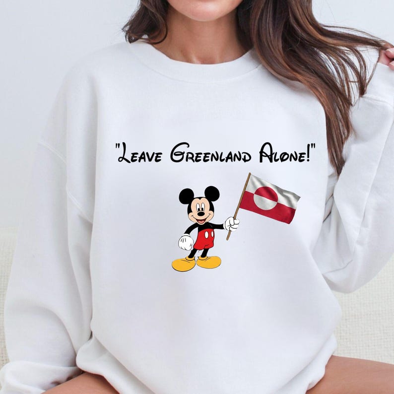 Leave Greenland Alone Protest Shirt, Mickey Mouse Holding Greenland ...