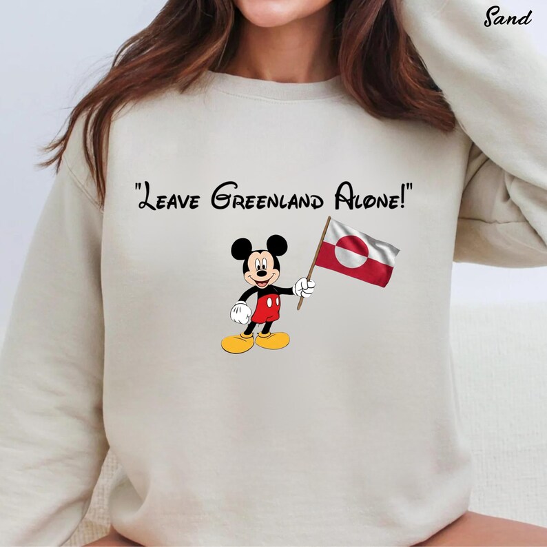 Leave Greenland Alone Protest Shirt, Mickey Mouse Holding Greenland ...