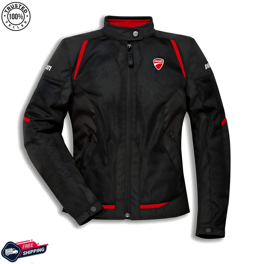 Ducati Flow C4+ Women's Motorcycle Jacket | Armoured & Waterproof ...