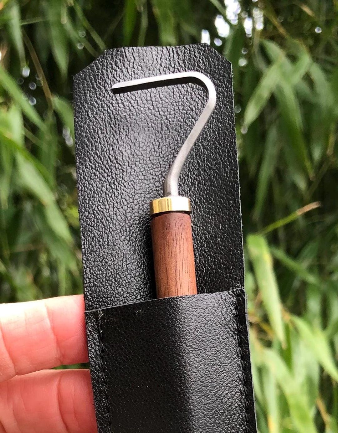 Tungsten Carbide Pottery Trimming Tool Shape 7 – Handmade With Leather ...