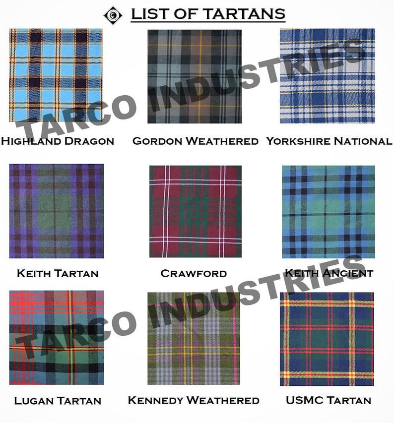 Men's Red Tartan Kilt Outfit – 9 Piece Scottish Highland Dress - Etsy