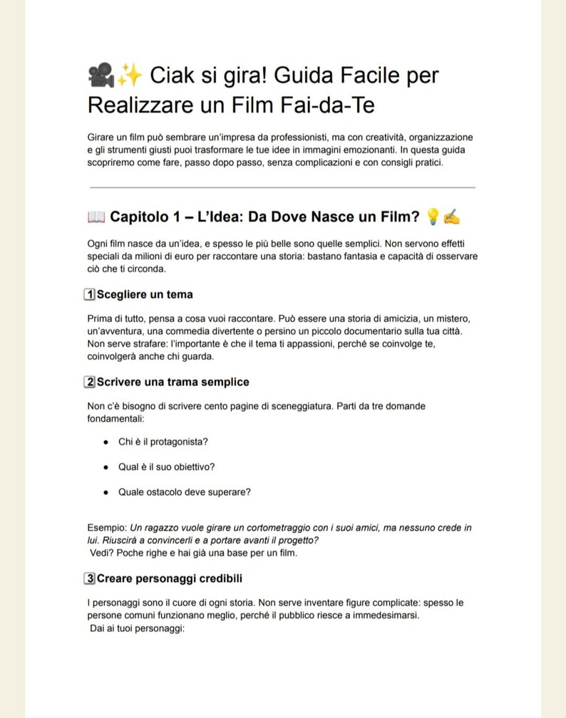 How to Make a Film: an Easy Guide for Beginners - Etsy