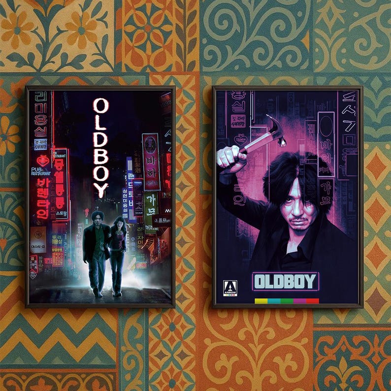 Oldboy Movie Poster, High Quality Canvas Print, Home Theatre Decor ...