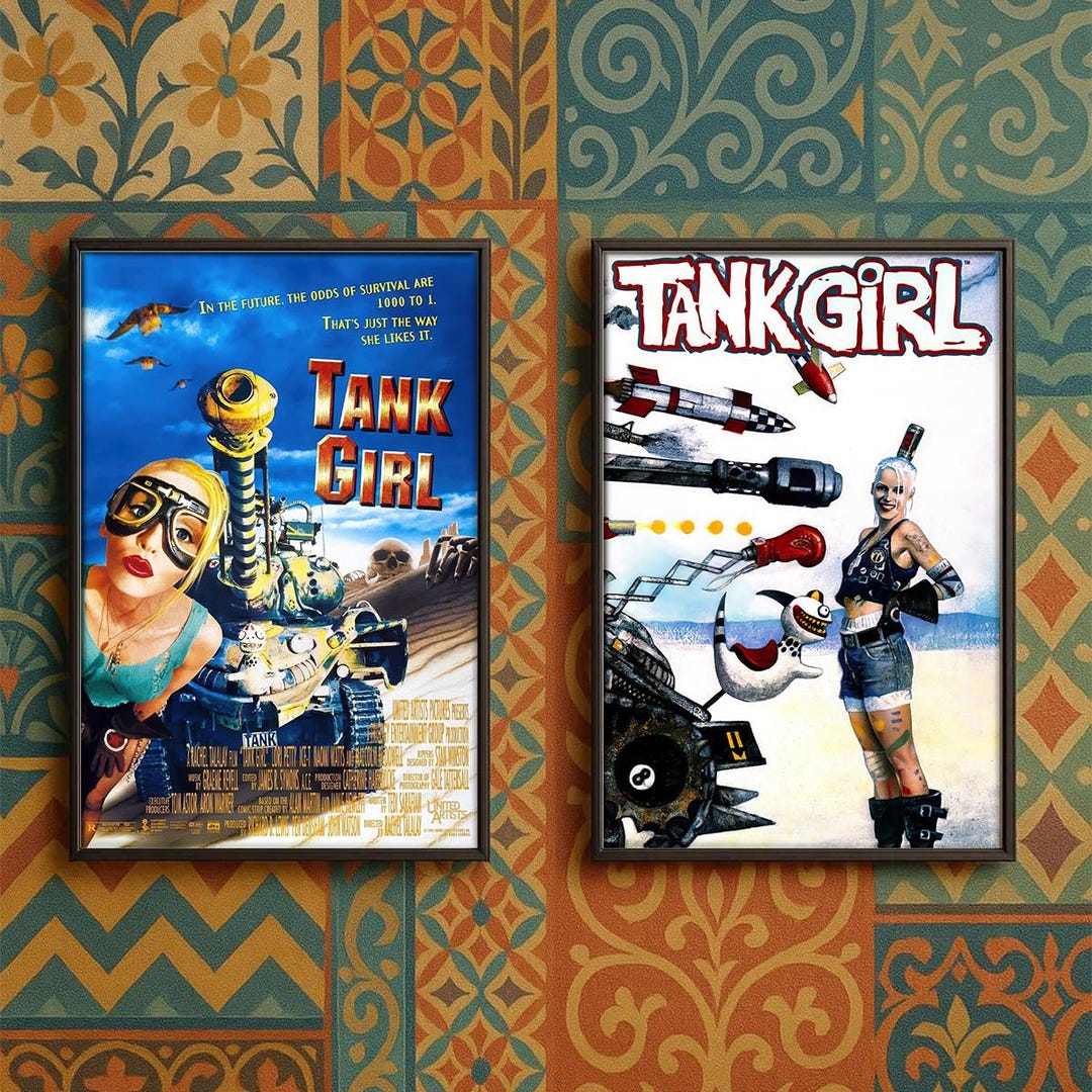 Tank Girl Movie Poster, High Quality Canvas Print, Home Theatre Decor ...
