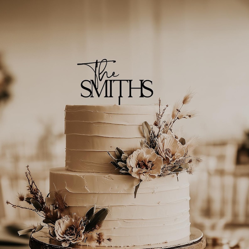 Custom Cake Topper, Wedding Cake Topper, Gold Cake Topper for Wedding ...